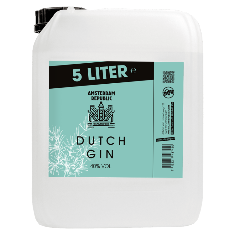 Koop 5L jerrycan Dutch GIN - Amsterdam Republic